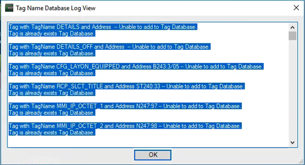 Import a Tag Name Database