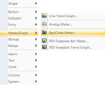 Bar/Circle Meter Object