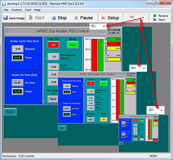 Communicating with C-more using the Remote Access Feature