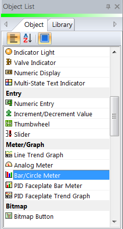 Bar/Circle Meter Object