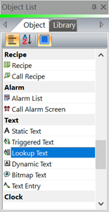Look up Text Object