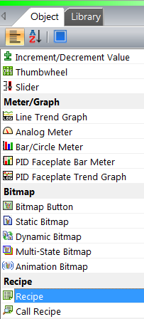 Recipe Object — General Tab