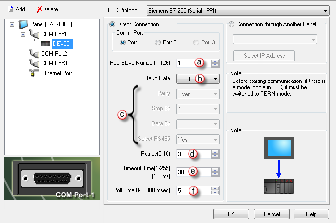 Siemens S7-200 PPI PLC Setup