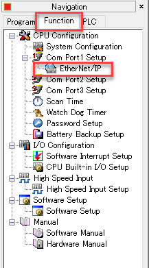 CLICK EtherNet/IP Adapter Setup