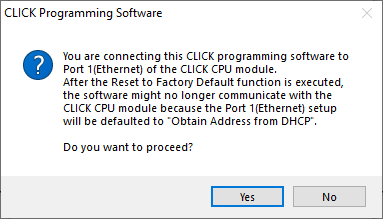 Reset to Factory Default