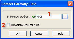 Normally Closed Contact