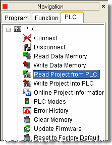 Read Project from PLC