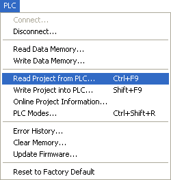 Read Project from PLC