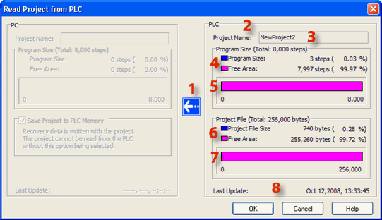 Read Project from PLC
